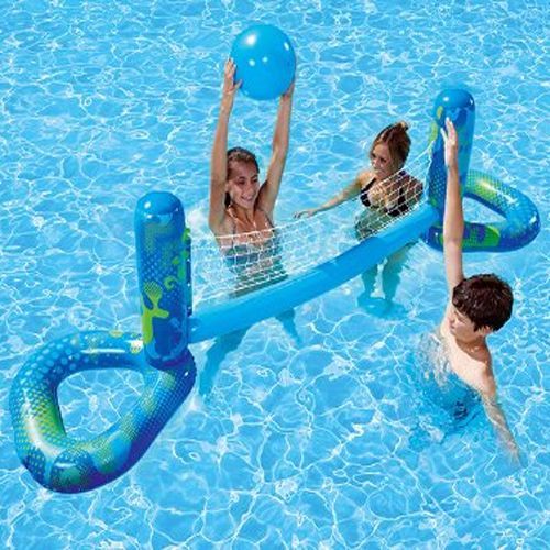 Aquafun Floating Water Volleyball Set - Swimming Pool Toy - 229x50cm