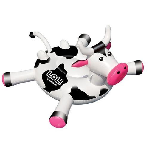 Giant Inflatable LOL Cow by Swimsportz - Pool Toy / Ride-On / Float - 137cm