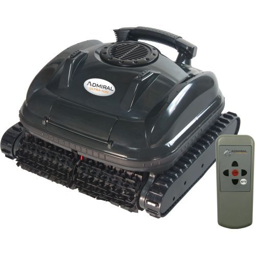 Waterco Admiral Ultra NAV Robotic Pool Cleaner w/Remote & Caddy. Wall ...
