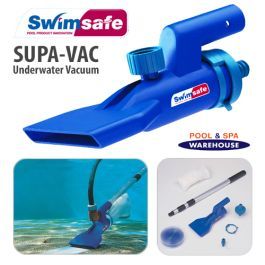 Supa Vac Swimming Pool Spa Pond Fountain Underwater Vacuum Cleaning Kit